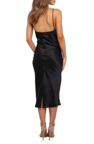 PETAL & PUP Persia Satin Sheath - Black