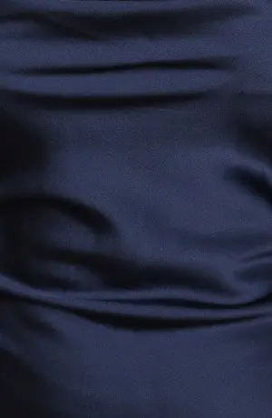 PETAL & PUP Persia Satin Sheath - Navy