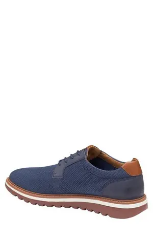 Johnston & Murphy Braydon Knit Plain Toe Derby - Navy Knit