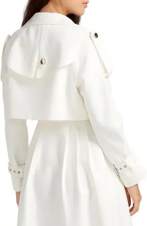 BELLE & BLOOM Manhattan Cropped Trench Coat