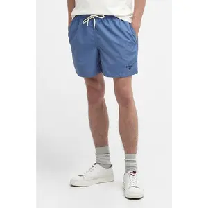 Barbour Staple Logo Embroidered Swim Trunks Force Blue