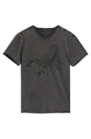 John Varvatos Scorpion Embroidered Cotton T-shirt