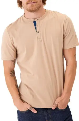 THREADS 4 THOUGHT Chester Classic Short Sleeve Henley Chai