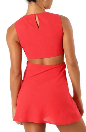 PETAL & PUP Sola Cutout Mini Dress