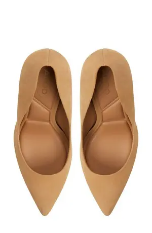Aldo Lala Pointed Toe Pump - Beige