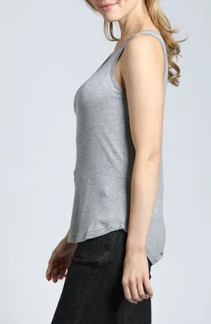 APNY Perfect Fit Scoop Neck Tank - Heather Grey
