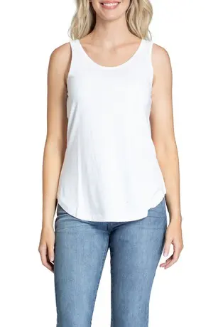 APNY Perfect Fit Scoop Neck Tank - White