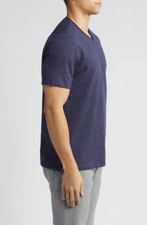 Robert Barakett Thoreau V-neck T-shirt - Navy