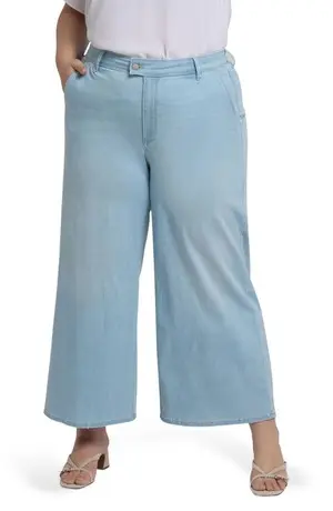 NYDJ Mona High-waist Wide-leg Jeans - Clear Waters