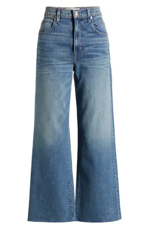 SLVRLAKE Grace High-rise Wide-leg Crop Jeans