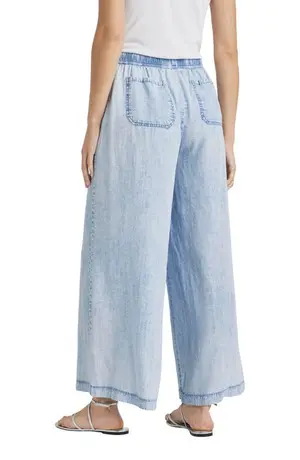 Splendid Angie Palazzo Pants - Bleached Indigo