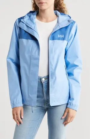 Helly Hansen Vancouver Hooded Rain Jacket Bright Blue