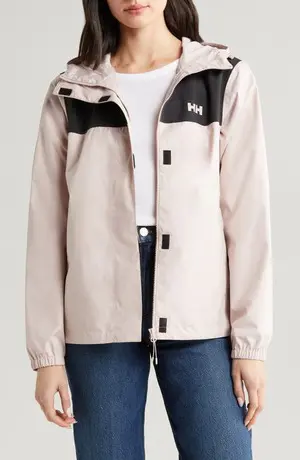 Helly Hansen Vancouver Hooded Rain Jacket Pink Cloud