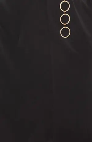 BUXOM COUTURE Cross Halter Belted Tunic Dress