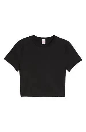 RE/DONE Organic & Recycled Cotton Micro T-shirt - Black