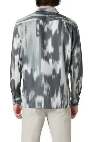 Bugatchi Julian Abstract Print Cotton Button-up Camp Shirt