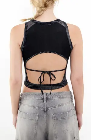 IETS FRANS Lara Crop Tank - Black