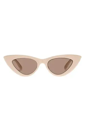 Le Specs Hypnosis 50mm Cat Eye Sunglasses - Ivory