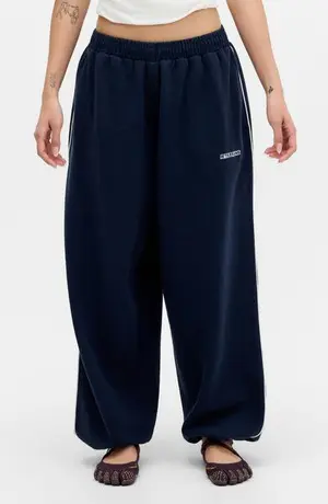 IETS FRANS Wide Leg Pants - Navy