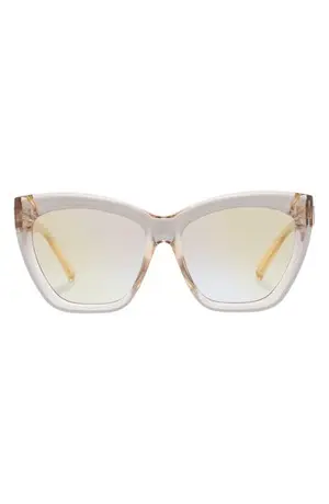 Le Specs Le Specs Vamos 57mm Cat Eye Sunglasses Champagne