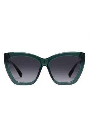 Le Specs Le Specs Vamos 57mm Cat Eye Sunglasses Emerald Green
