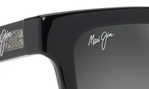 Maui Jim Hanohano 53mm Sunglasses - Shiny Black W/trans Light Grey