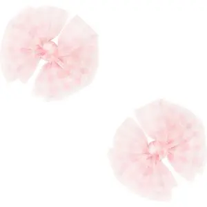 BABY BLING 2-pack Bow Hair Clips - Pink Gingham