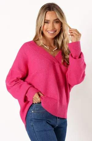 PETAL & PUP Palmer V-neck Sweater