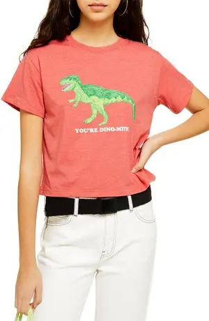 Topshop Dinomite Graphic Tee