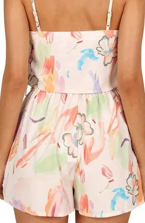 PETAL & PUP Carey High-waisted Linen-blend Shorts