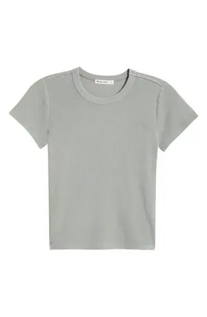 Marine Layer Lexi Sun-in Rib Crewneck T-shirt - Shadow