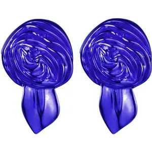 STERLING KING Rosette Stud Earrings - Blue