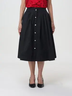Moschino Button-detailed Midi Skirt - Black