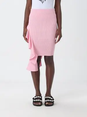Moschino Ruffled Ribbed Knit Skirt