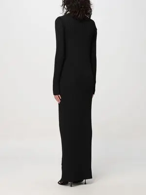 Attico Ribbed Button-detailed Maxi Dress