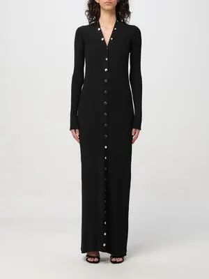 Attico Ribbed Button-detailed Maxi Dress