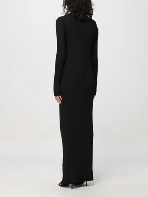 Attico Ribbed Button-detailed Maxi Dress