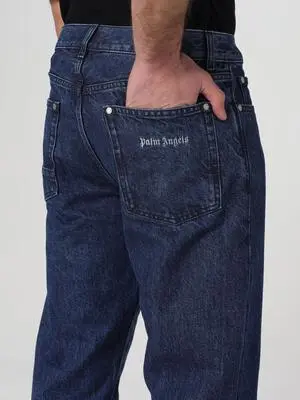 Palm Angels Straight Leg Jeans - Denim