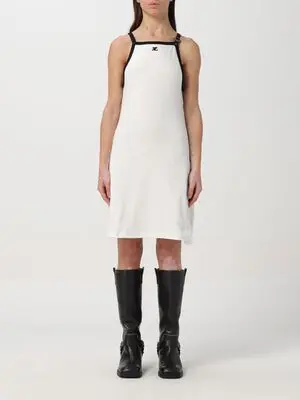 COURREGES Sleeveless Mini Dress - White