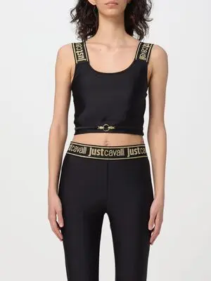 Just Cavalli Cropped Top With Embellished Straps