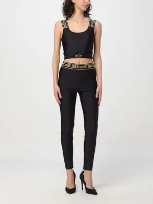Just Cavalli Cropped Top With Embellished Straps