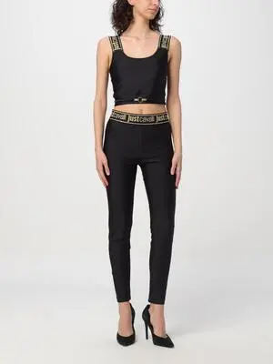 Just Cavalli Cropped Top With Embellished Straps