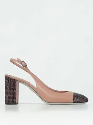 Rene Caovilla Embellished Slingback Pumps - Pink