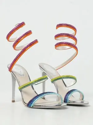Rene Caovilla Embellished Spiral Heeled Sandals
