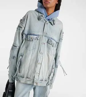 Balenciaga Cagole Oversized Denim Jacket