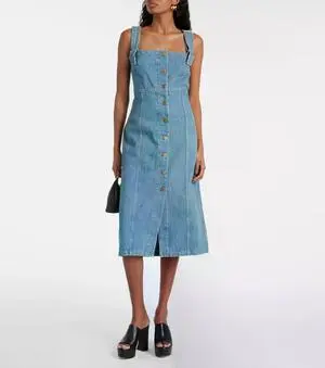 PATOU Denim Midi Dress - Blue