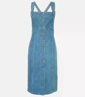 PATOU Denim Midi Dress