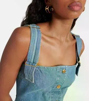 PATOU Denim Midi Dress