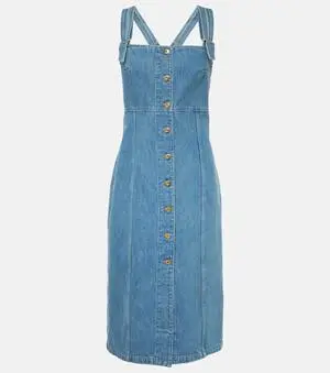 PATOU Denim Midi Dress - Blue