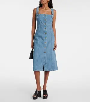 PATOU Denim Midi Dress - Blue